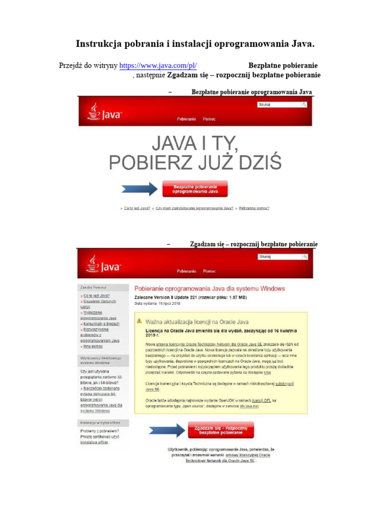 Instrukcja Java | PDF
