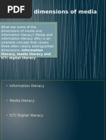 Different Dimensions of Media | PDF | Information Literacy | Literacy