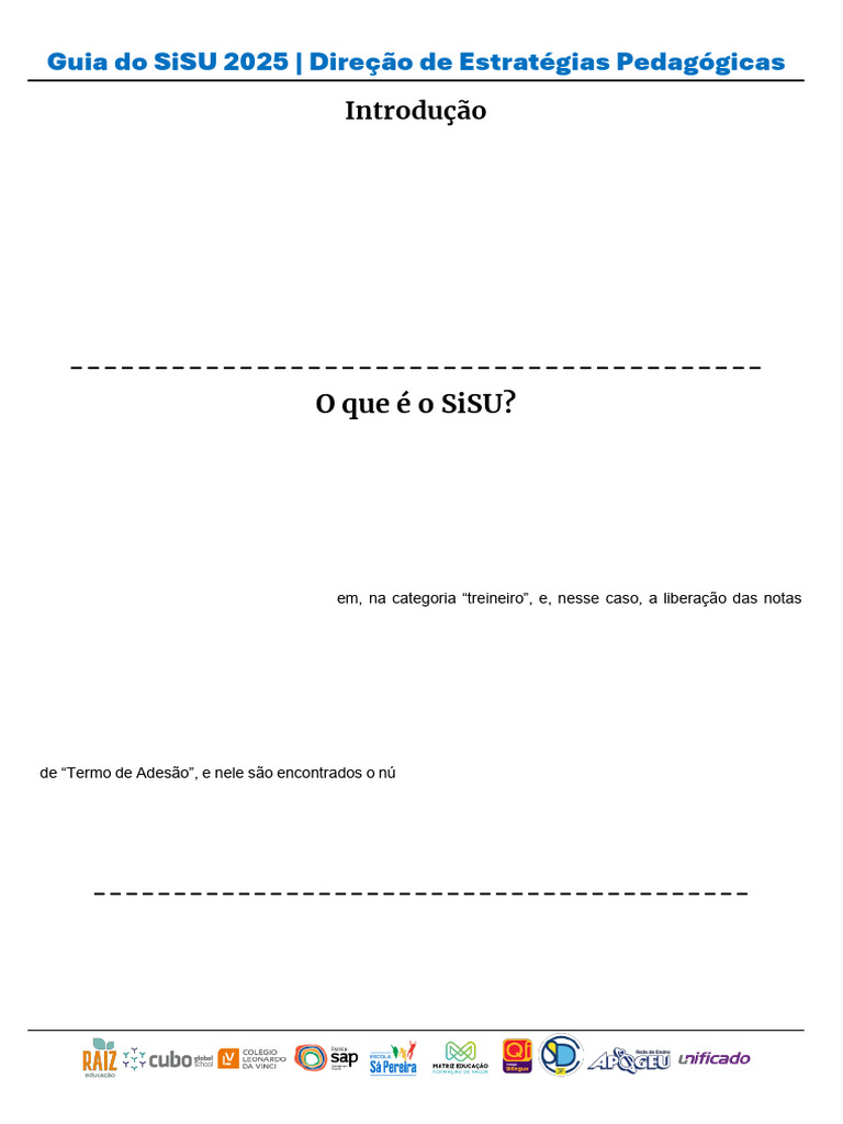 Guia do SISU 2025 (1) | PDF