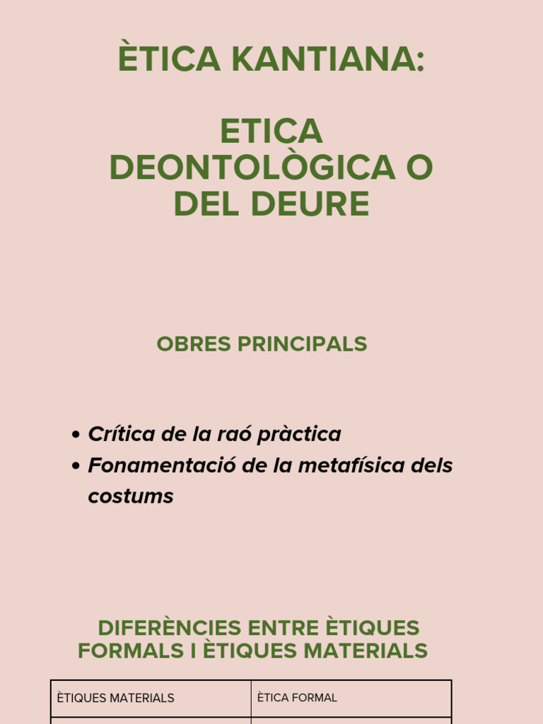 Ètica kantiana | PDF