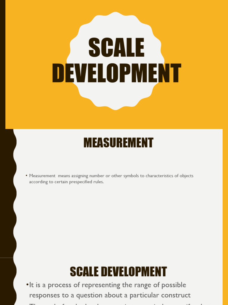 MR Scale Development | PDF