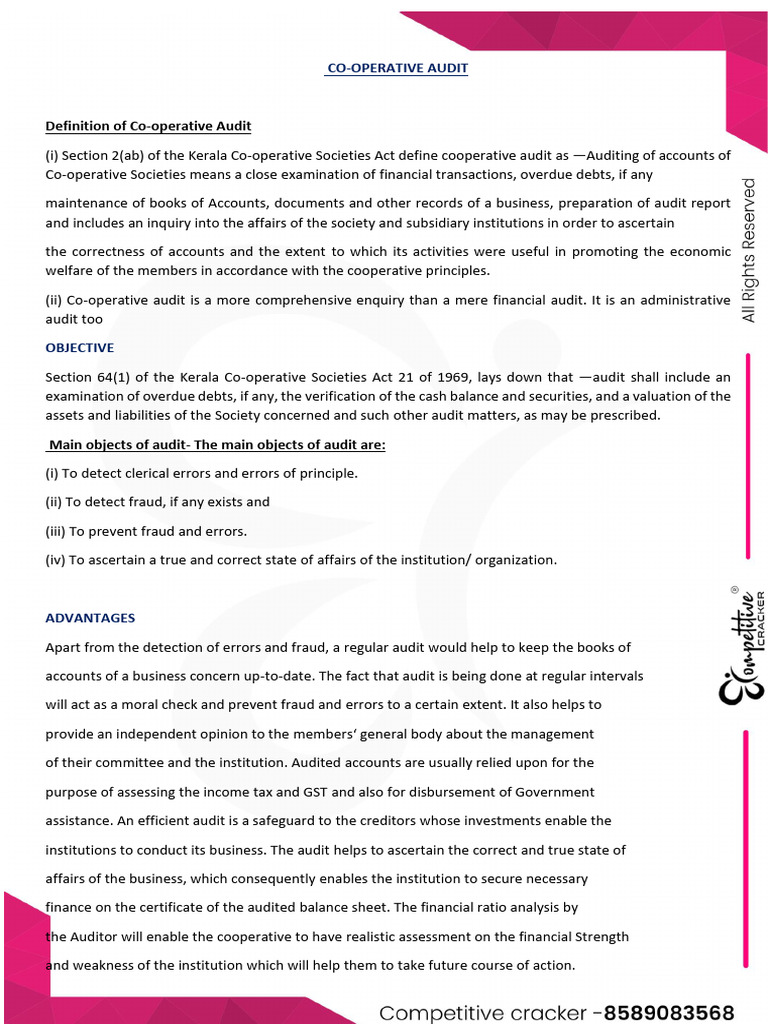 Module 5 Cooperative Audit | PDF | Audit | Internal Control