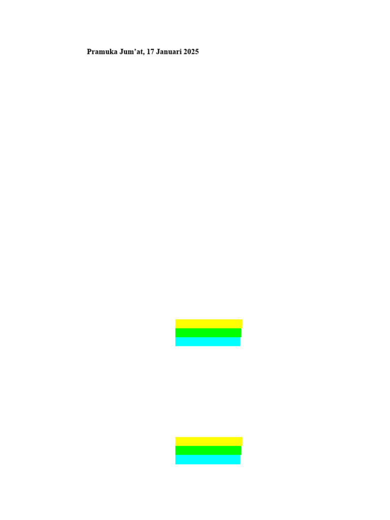 Pramuka 17 Jan 2025: Materi PBB & Keagamaan | PDF