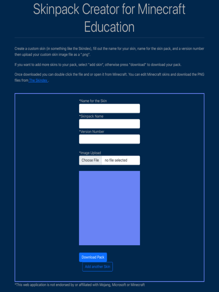 Custom Skin Compiler For Minecraft Ed | PDF