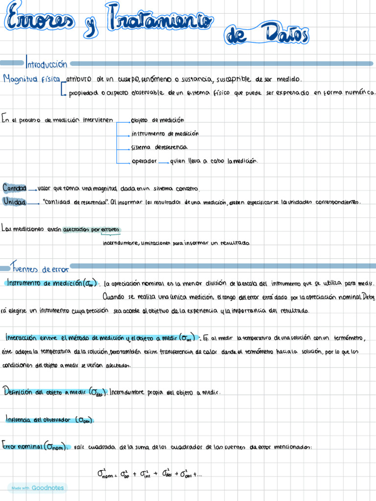 Teoría de Errores | PDF | Medición | Exactitud y precisión