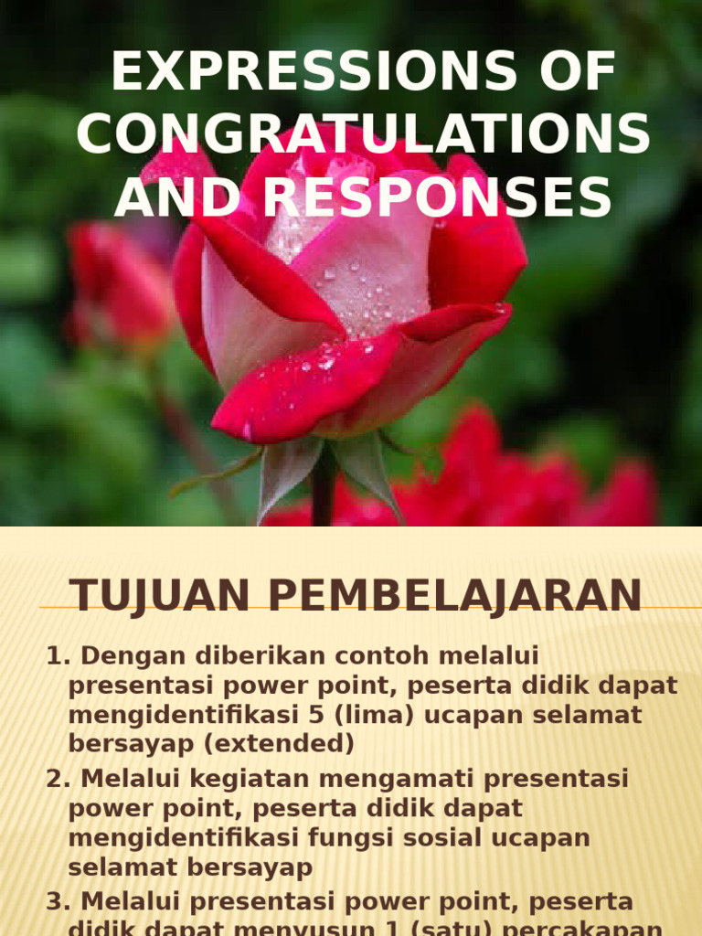 Congratulations | PDF