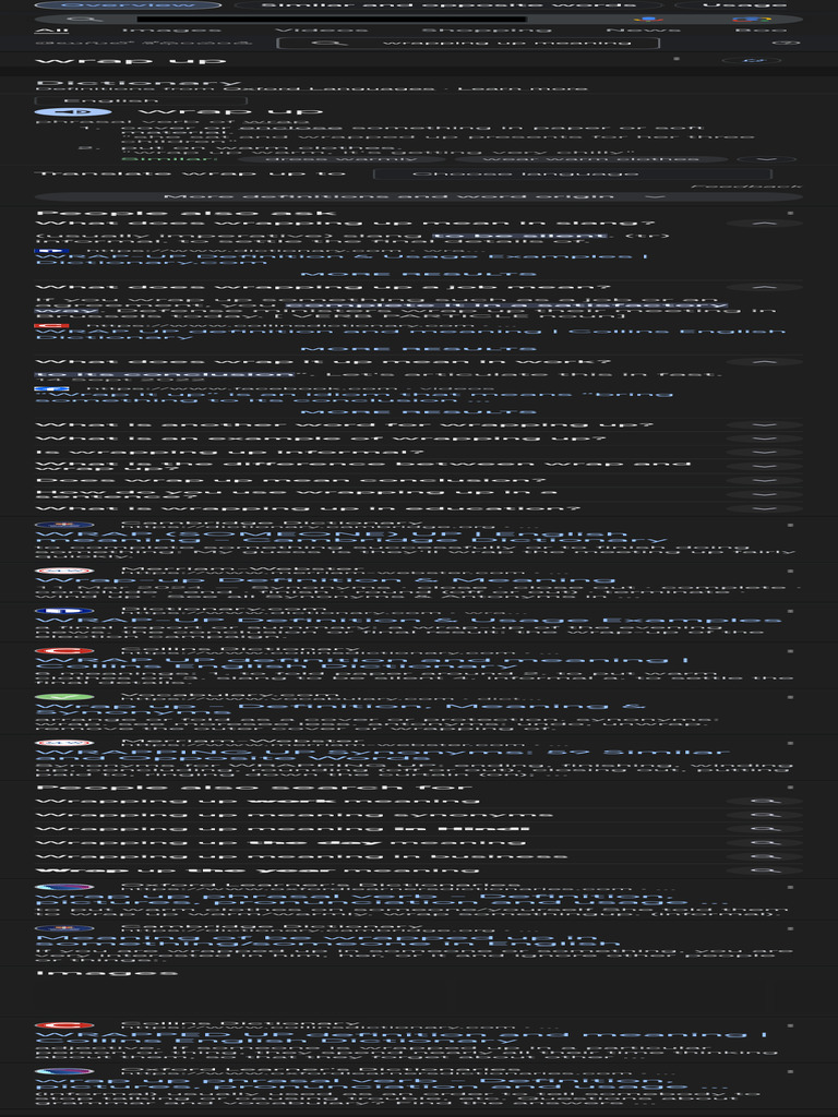 Wrapping Up Meaning - Google Search | PDF | English Language | Language ...