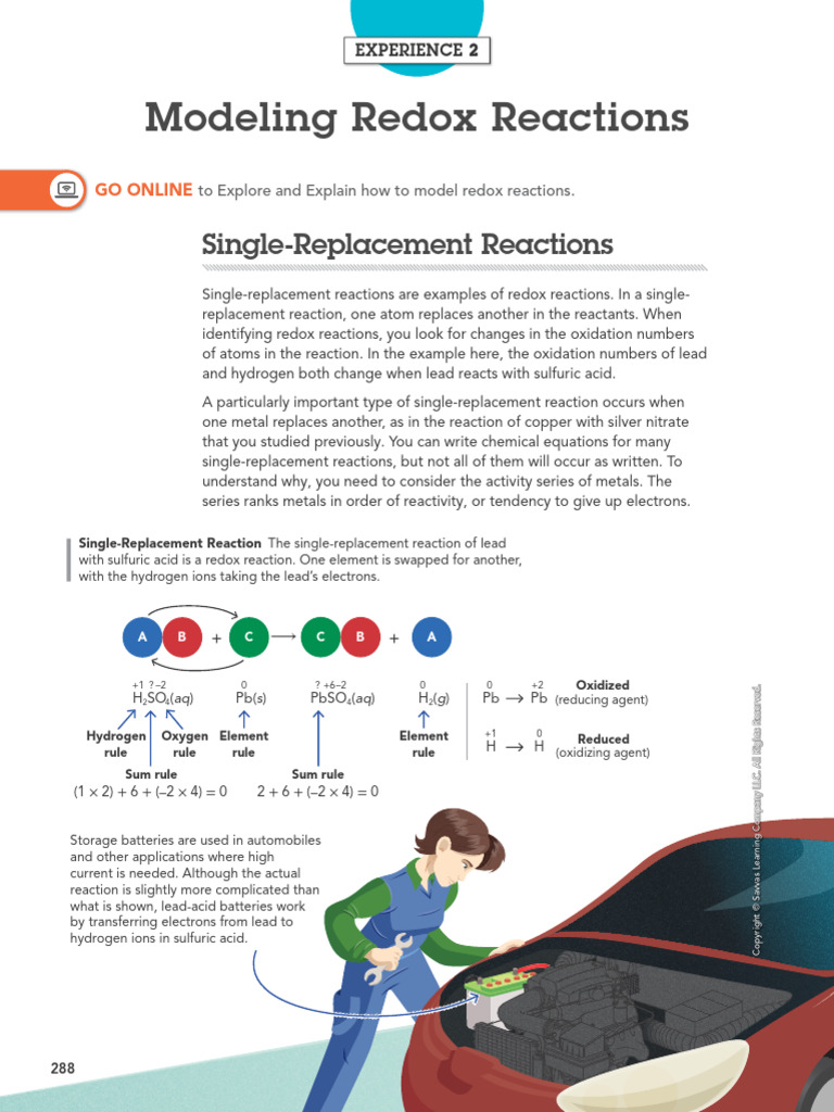 Annotated Experience Notebook - Modeling Redox Reactions | PDF | Redox ...