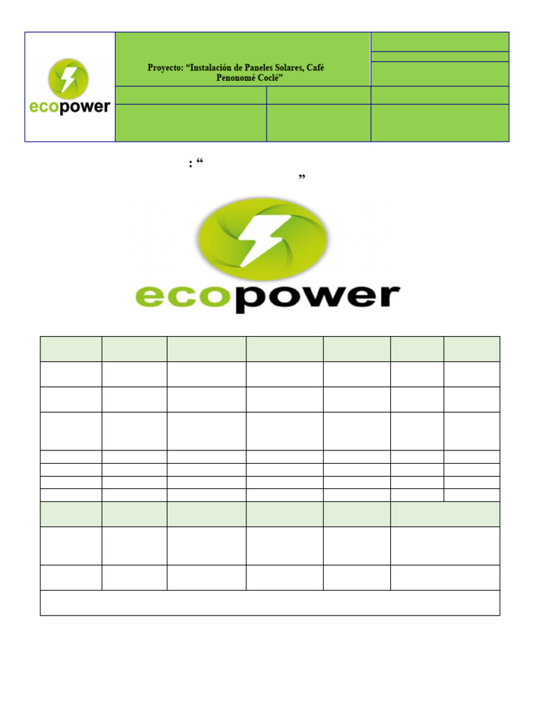 Plan de SSO de ECO POWER CENTRAL AMERICA, S.A. - CD | PDF | Seguridad y ...