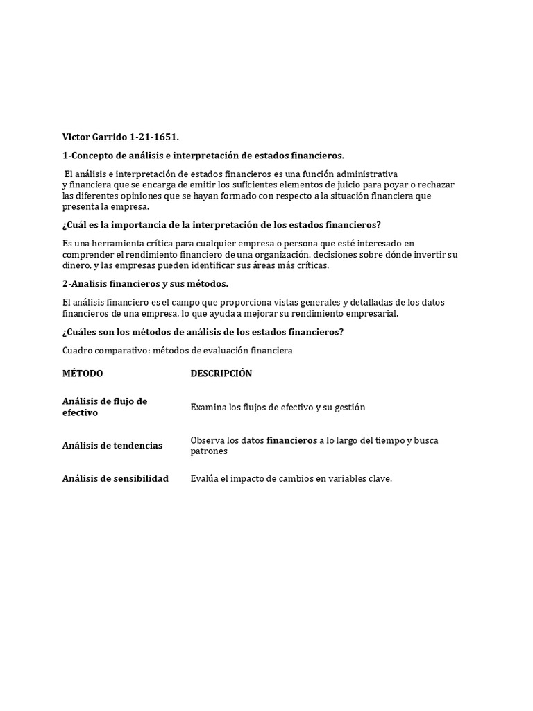 Tarea documentos | PDF | Business | Estado financiero