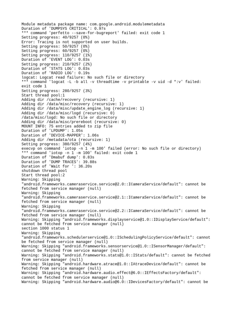 bugreport-CMA-LX3-HONORCMA-L13CQ-2023-11-17-11-56-04-dumpstate_log-23743 | PDF | Software ...