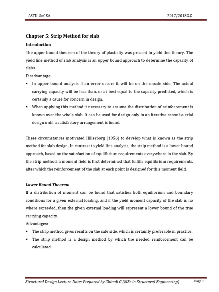 CH4-Strip_Method for slab | PDF | Stiffness | Mechanical Engineering