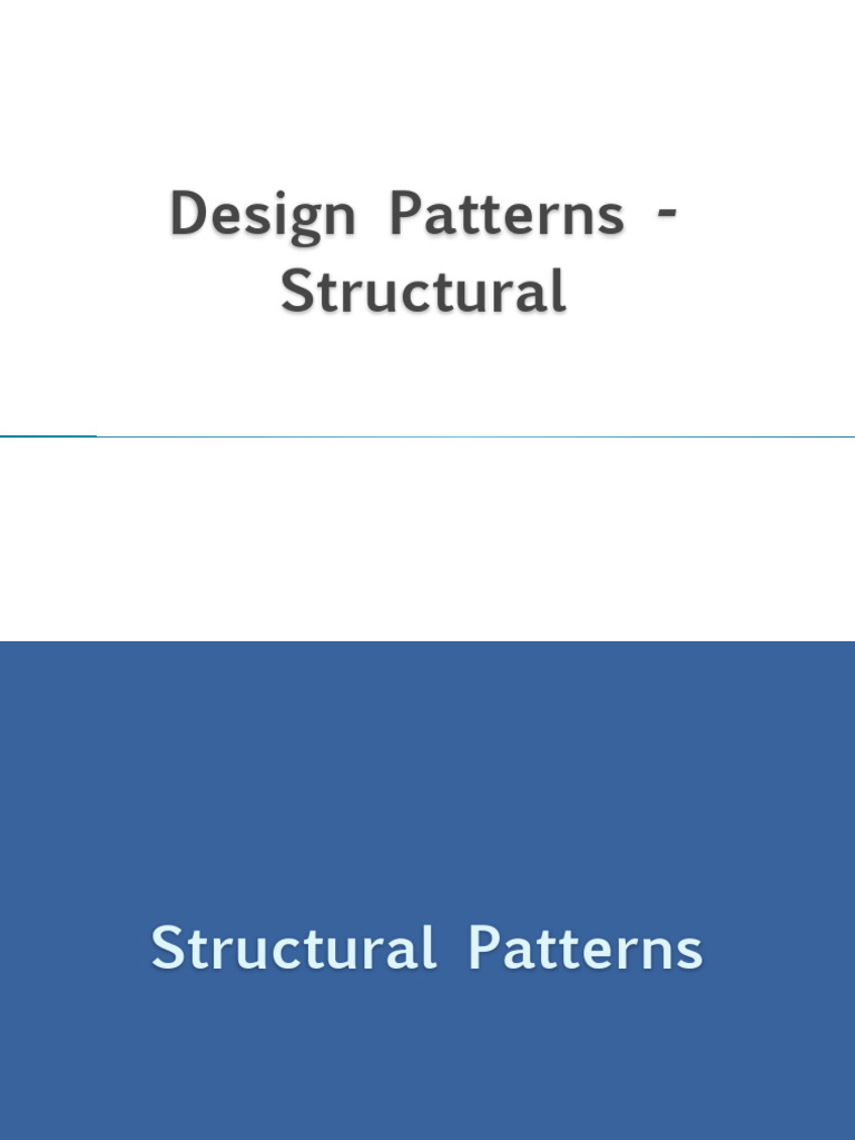 11 Gof Patterns Structural Pdf Class Computer Programming Inheritance Object Oriented