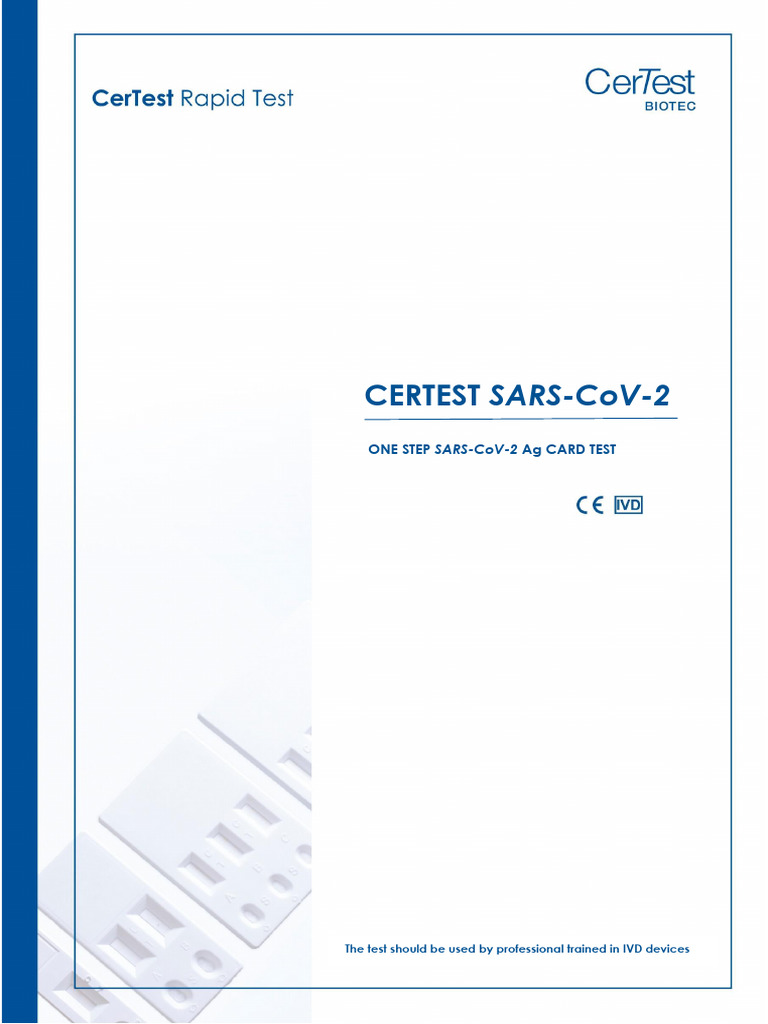 CerTest inserto covid | PDF | Infection | Health Sciences