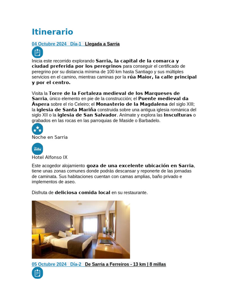 Itinerario | PDF | Edificios y estructuras