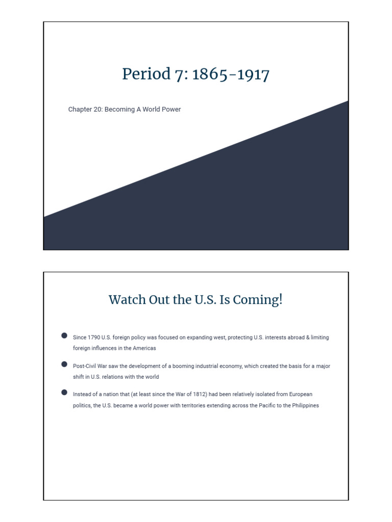 ApushPeriod7-1898-1945.pptx | PDF | Progressivism In The United States ...