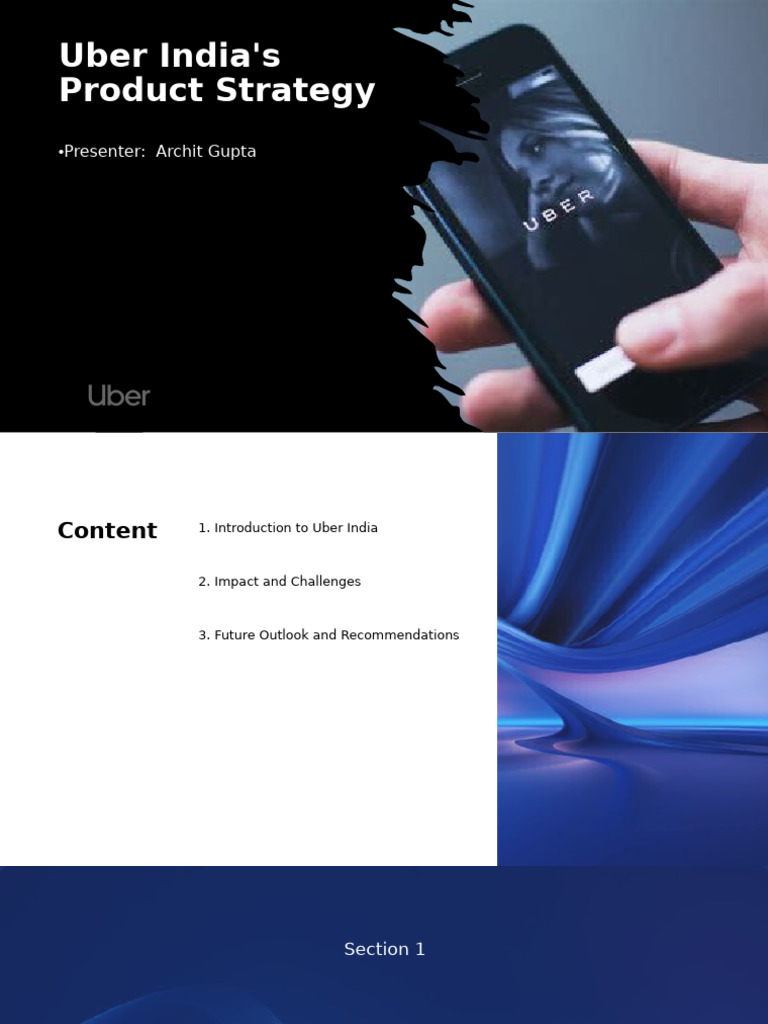 Uber India's Product Strategy Overview | PDF | Transport | Economies