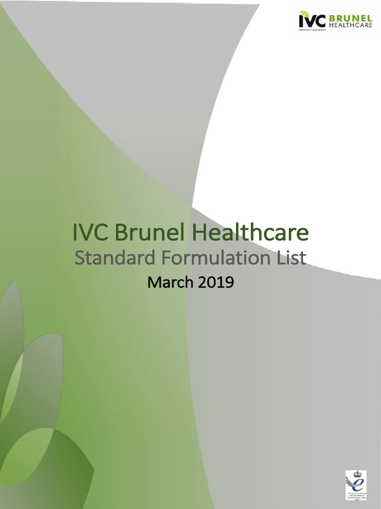 IVCB Standard Formulation List - March 2019 PDF | PDF | Fish Oil ...