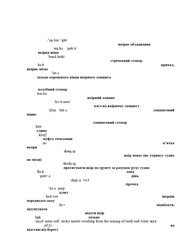 Word List Modue 3 Anchoring | PDF | Anchor