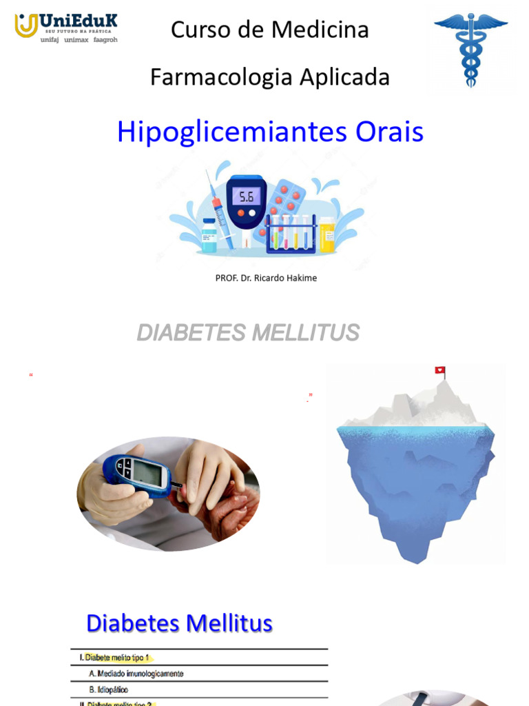 Farmacologia dos Hipoglicemiantes Orais | PDF | Distúrbios do pâncreas ...