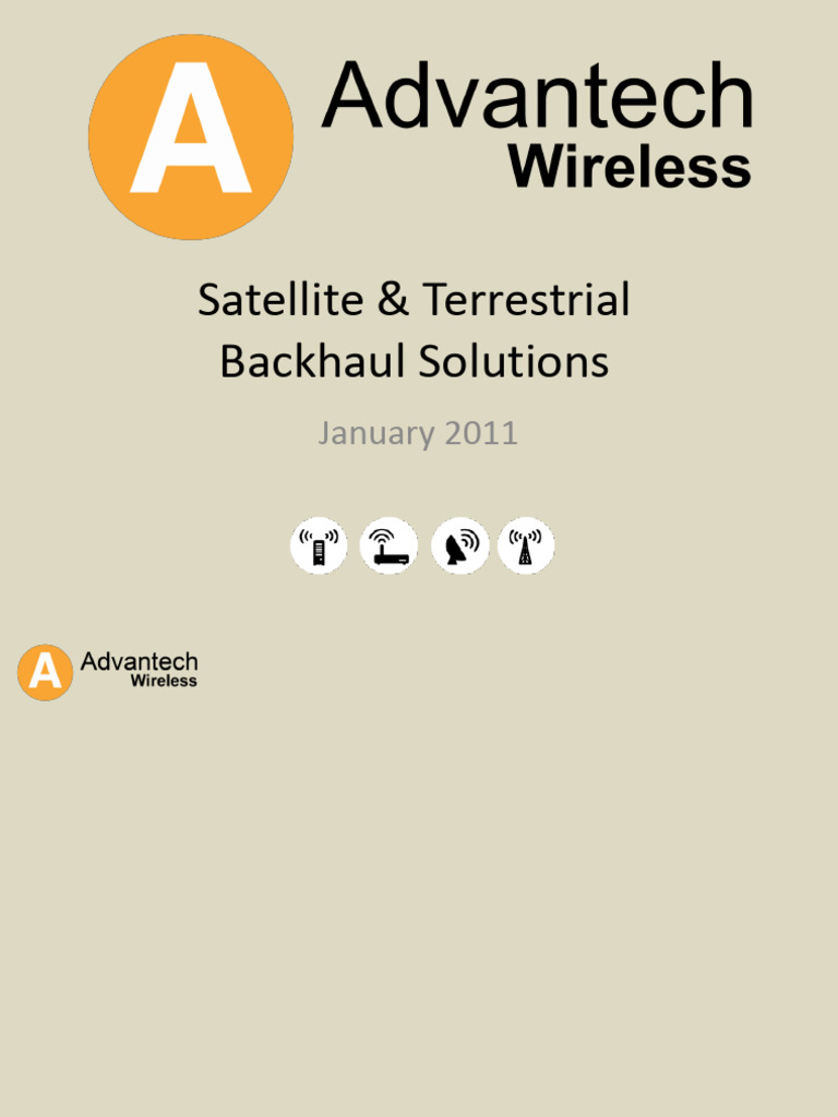 Advantech Wireless Backhaul Solutions1 | PDF | 4 G | Wi Max