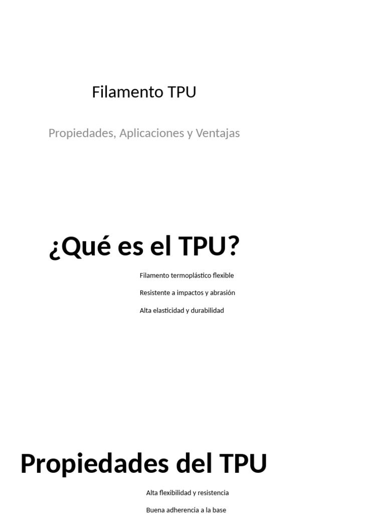Filamento TPU | PDF