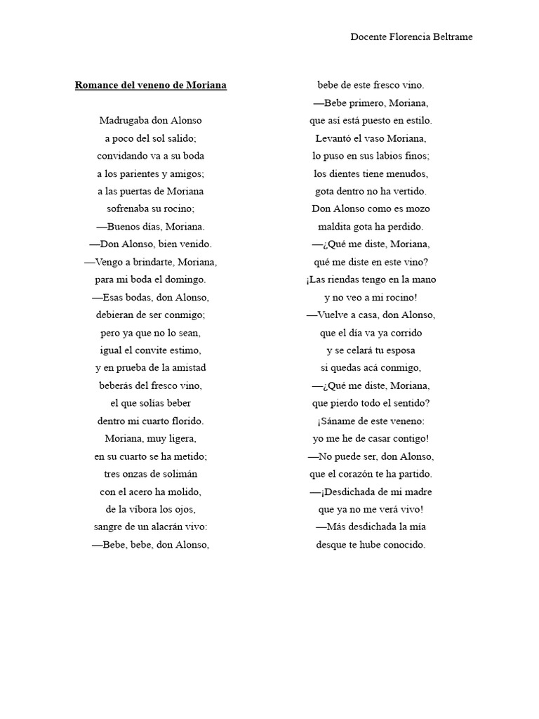 Romance_del_veneno_de_Moriana | PDF