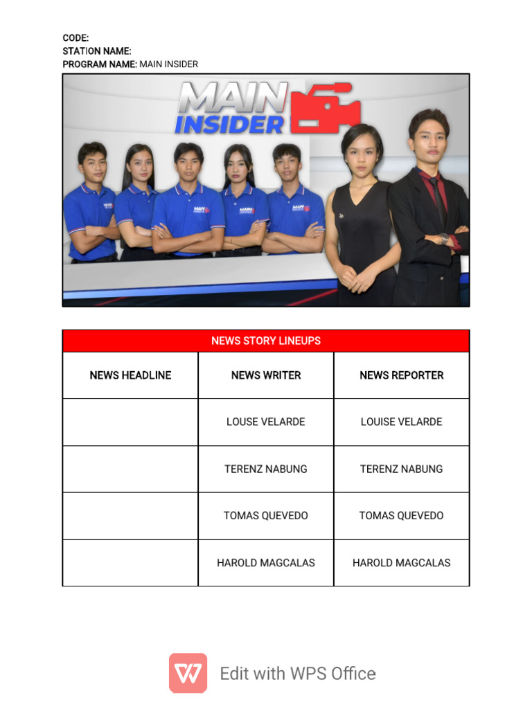 Script Format RSPC Sports News | PDF | Television News | Broadcasting