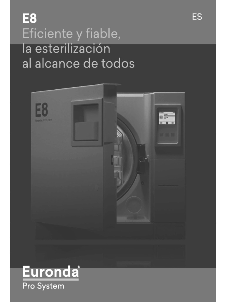 Autoclave Euronda E8 Ficha | PDF