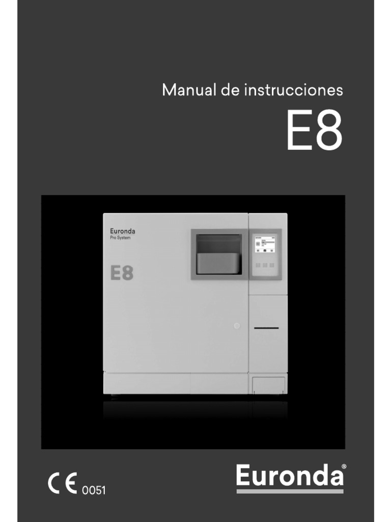 Autoclave Euronda E8 Manual | PDF