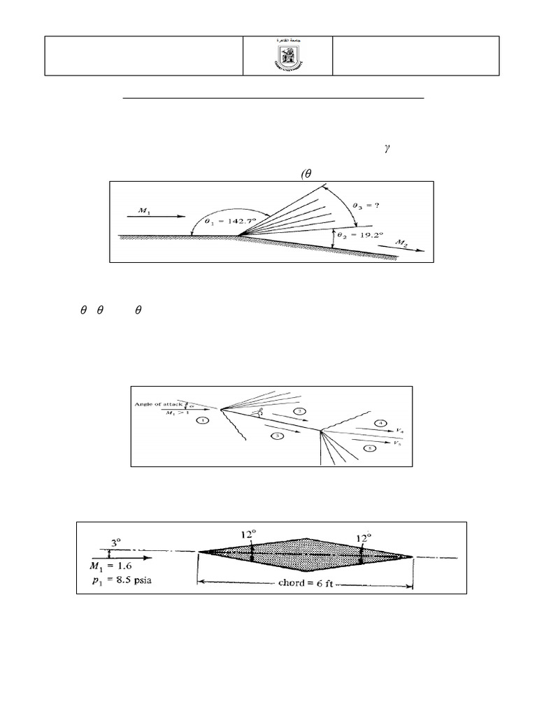 Expansion Waves and Shock Expansion Theory | PDF | Lift (Force) | Airfoil