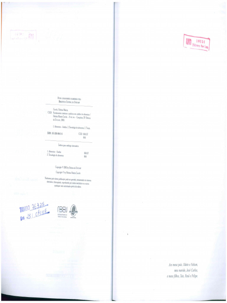 Cap 2 e Cap 3 - Fundamentos Teóricos e Práticos em Análise de Alimentos - Repaired | PDF