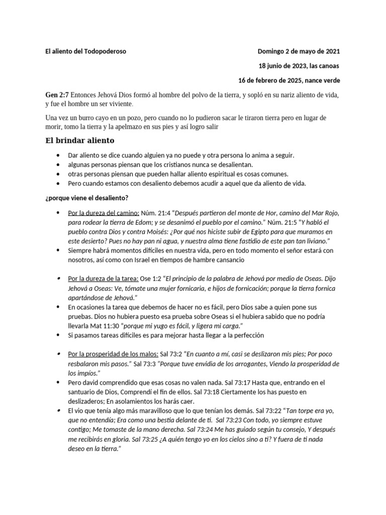 Aliento Divino en Tiempos Difíciles | PDF | Creencia religiosa y ...