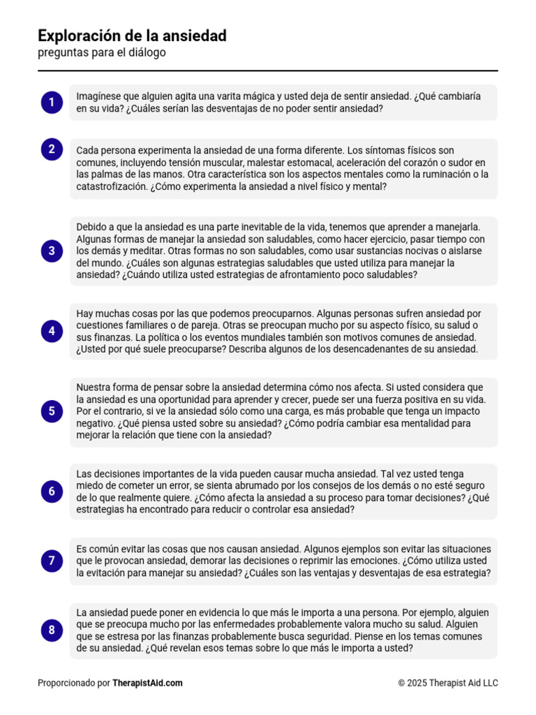 anxiety-discussion-questions | PDF | Ansiedad | Conceptos psicologicos