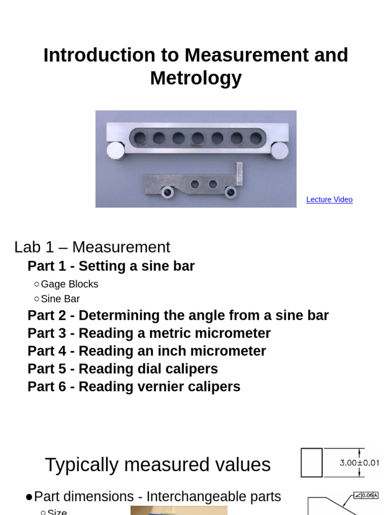 1711-03 Introduction To Measurement | PDF | Accuracy And Precision | Metrology