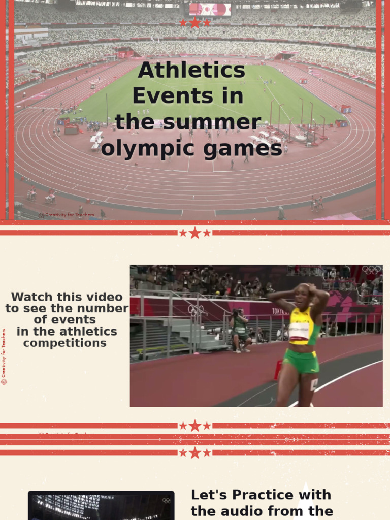Olympic Athletics Lesson Guide | PDF | Track And Field | Individual Sports