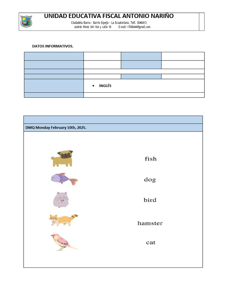 Act 3ro Ingles | PDF