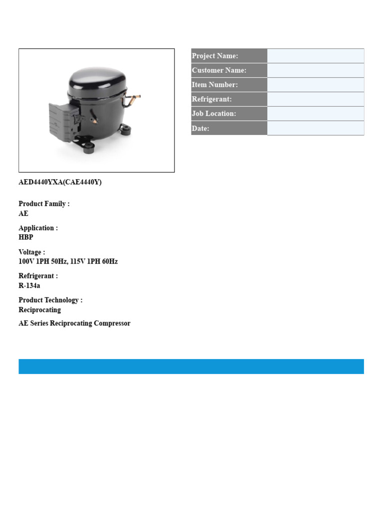 Tecumseh Compressors | PDF