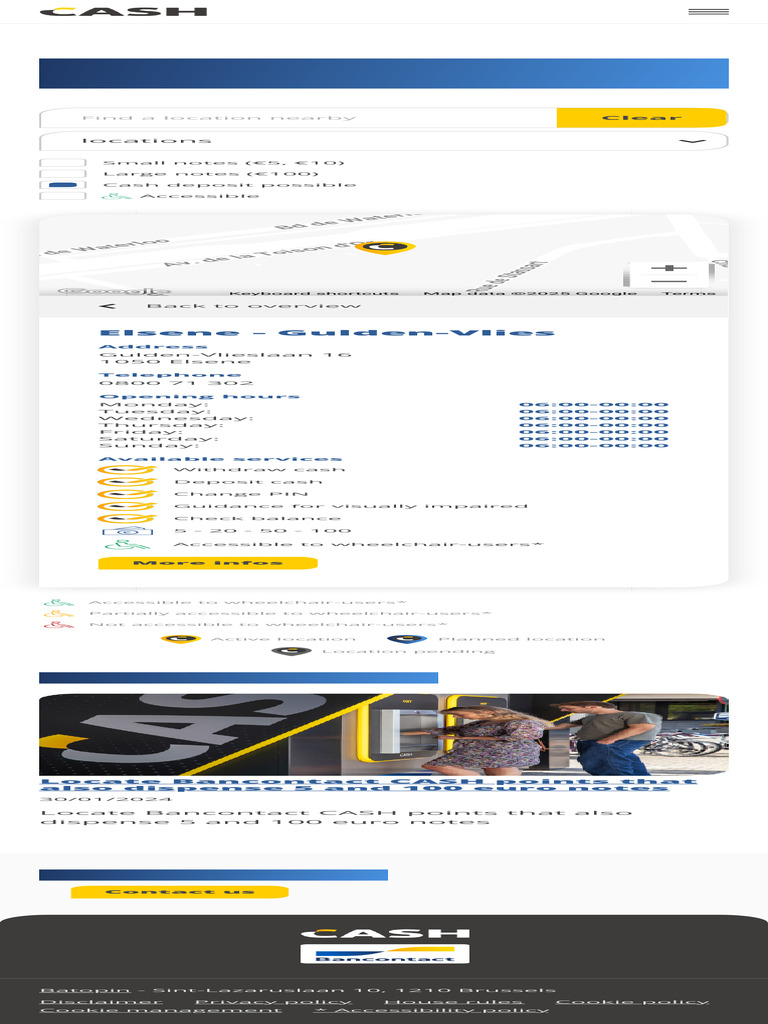 Find a CASH Point Nearby Bancontact | PDF