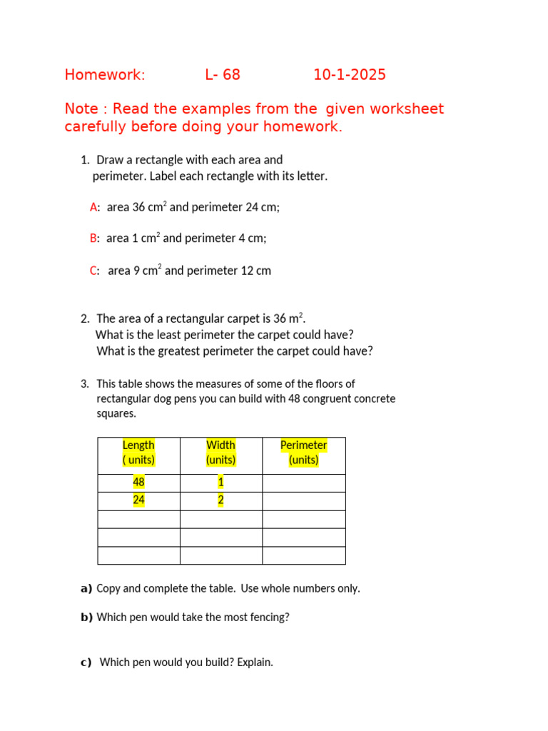 Homework L-68 13-12-2023 | PDF