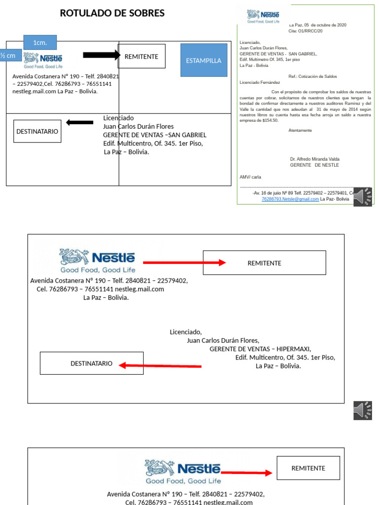 Rotulado de Sobres | PDF