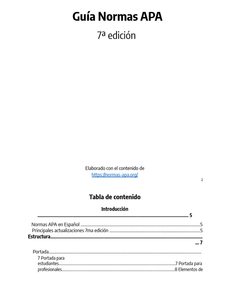 Guia Normas APA 7ma Edicion | PDF | Sumario abstracto) | Estilo apa