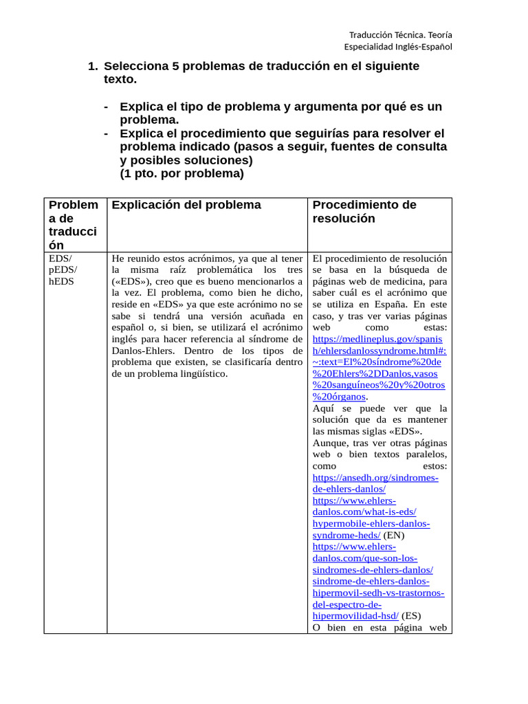 Prueba Evaluable (EN-ES) | PDF | Medicina | Enfermedades y trastornos