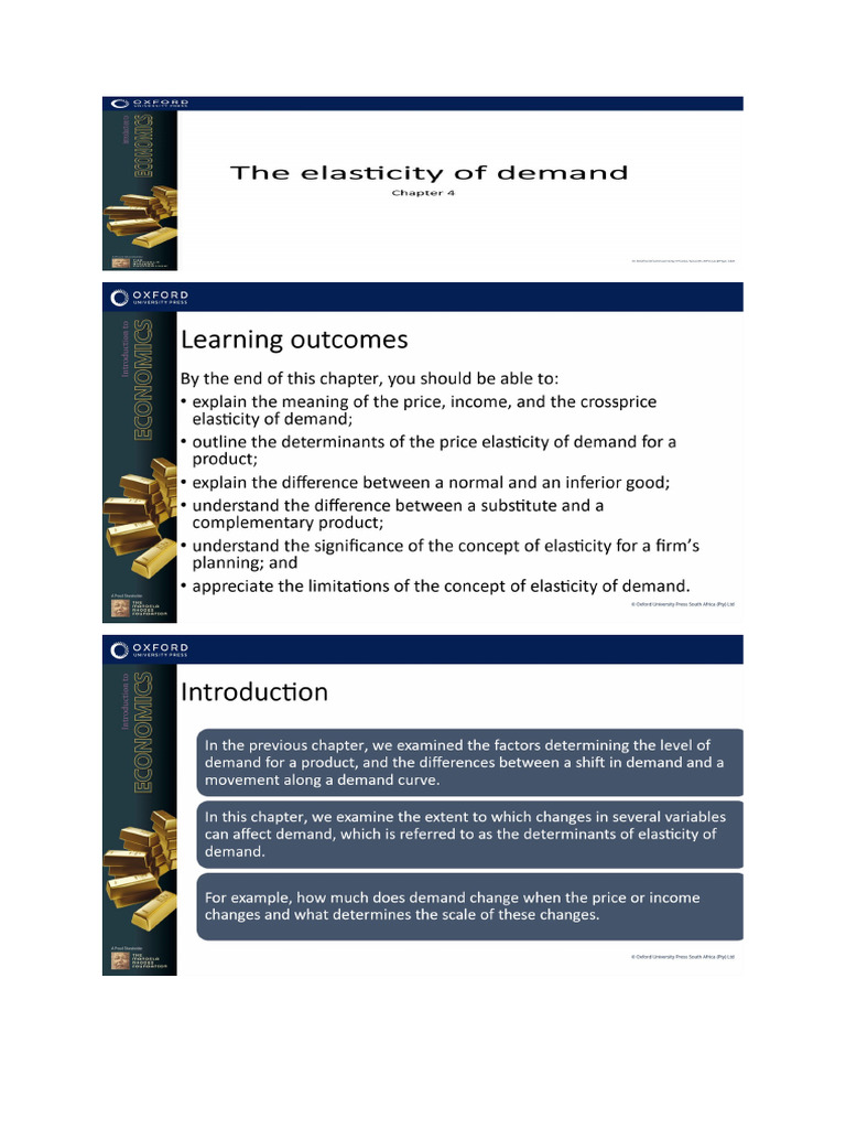 Chapter 4 Economics Notes | PDF
