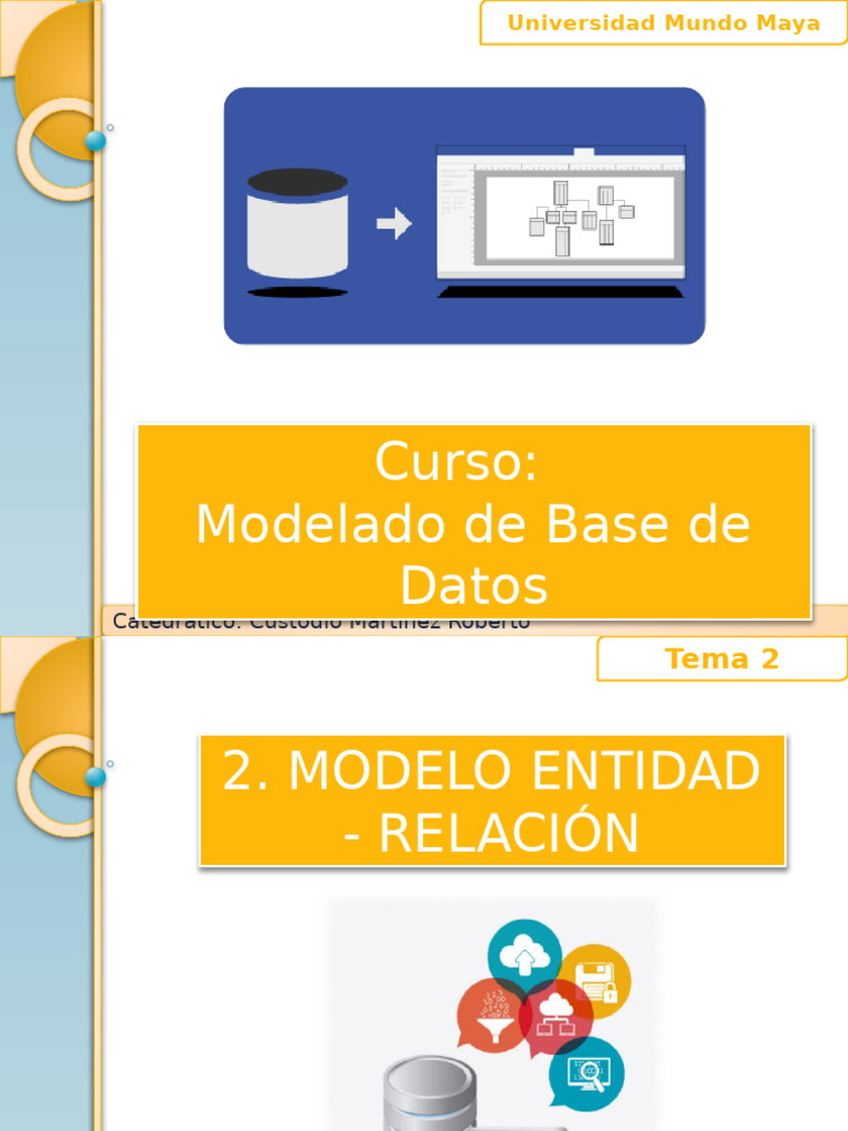 Clase Modelado BD-U2 | PDF | Bases de datos | Base de datos relacional