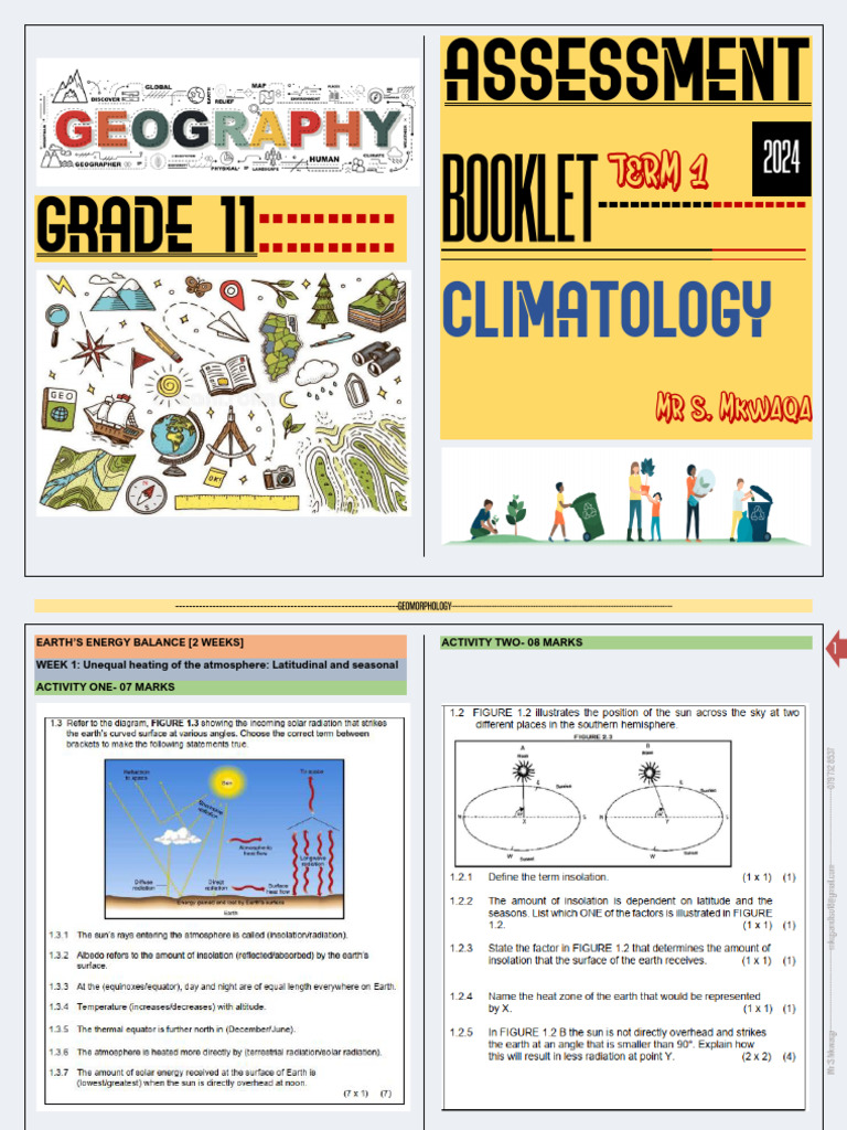 Geo Grd11 Activities t1-t2 | PDF | Atmospheric Circulation | Wound