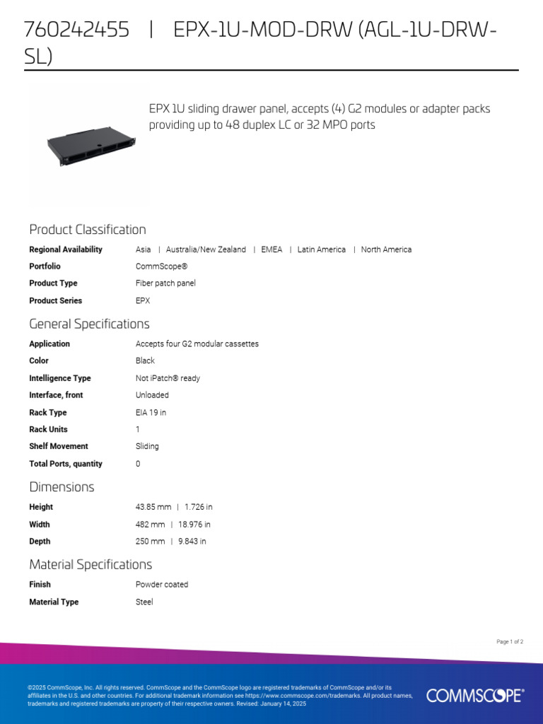 Product Specifications | PDF
