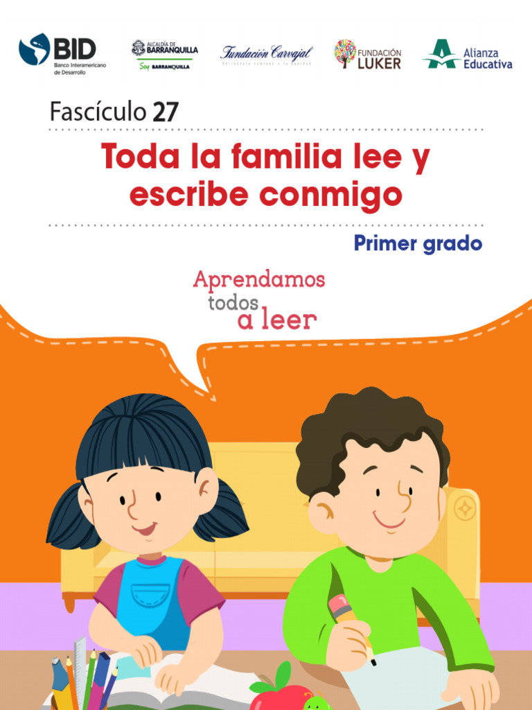 Aprendamos Todos A Leer Fasciculo 27 Toda La Familia Lee y Escribe ...