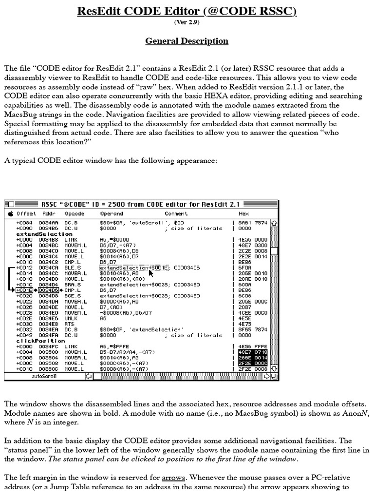 CODE Editor Doc | PDF | Menu (Computing) | Button (Computing)