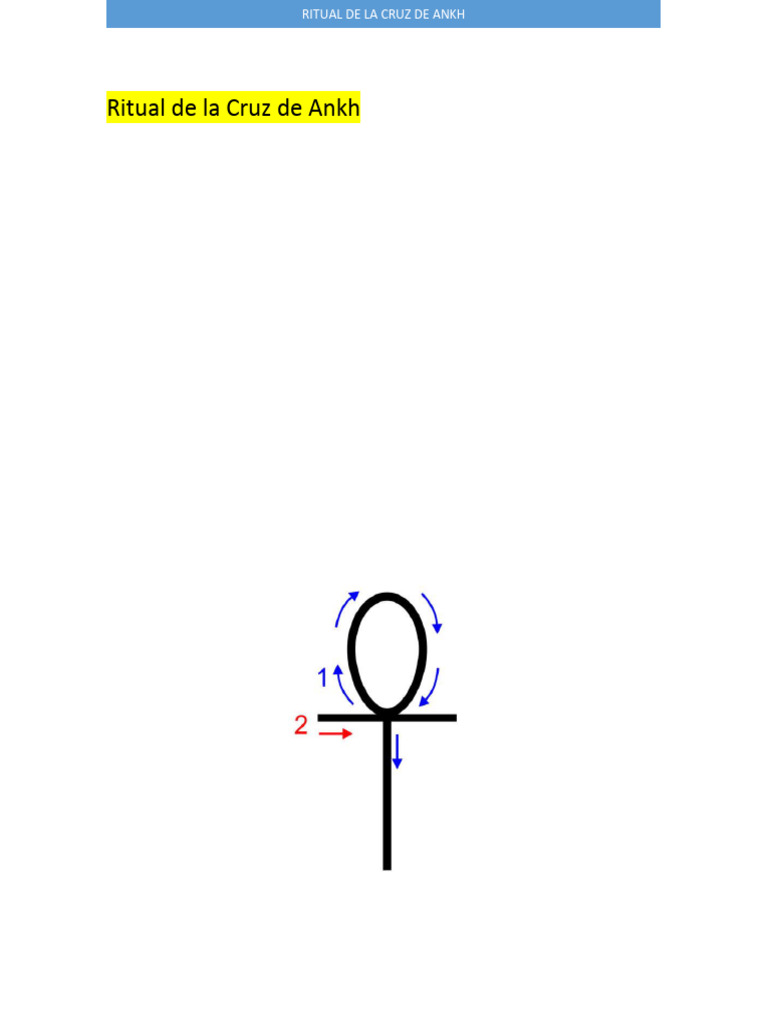 Ritual Espiritual de la Cruz Ankh | PDF